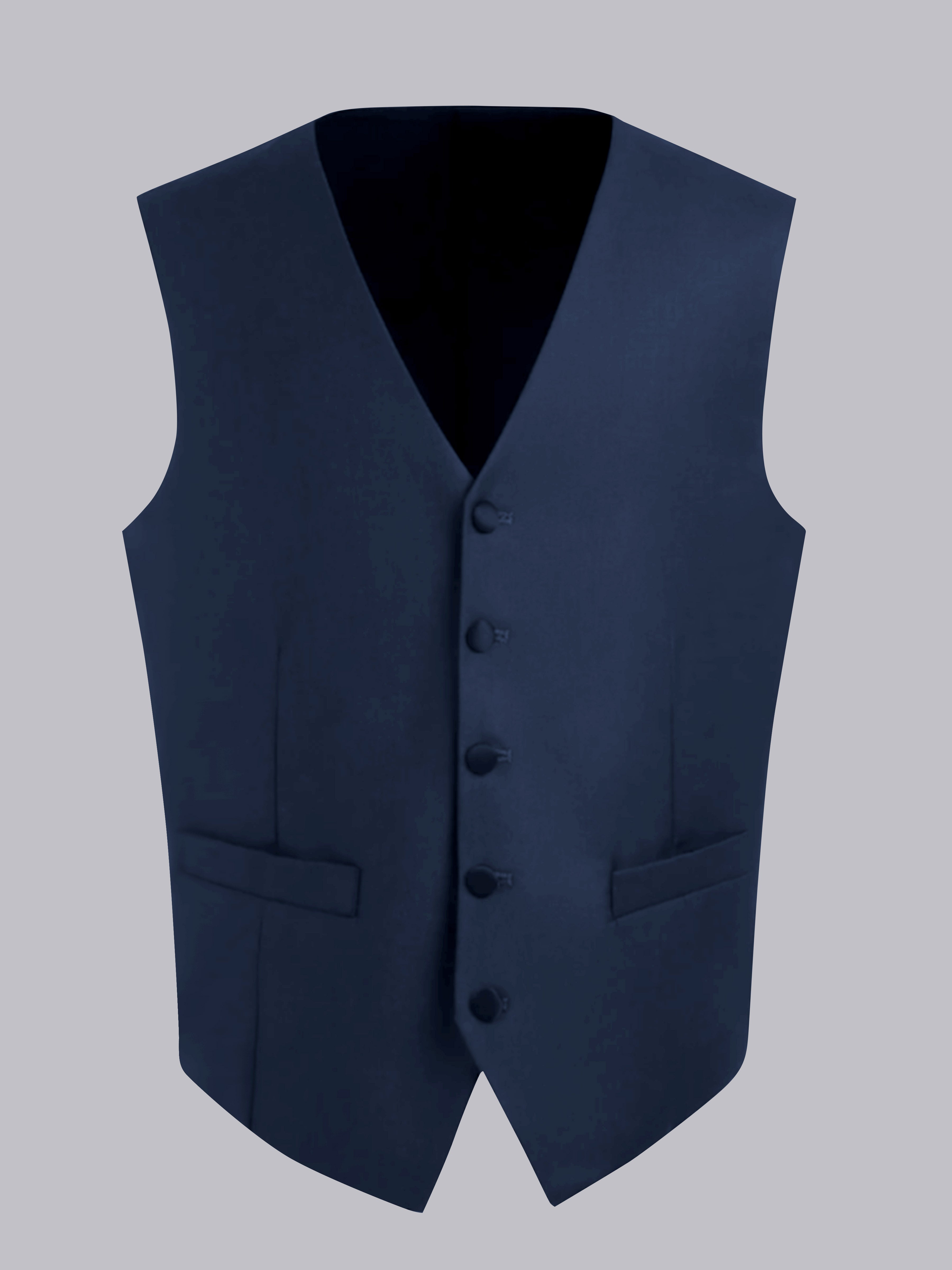 Men's Classic V Neck Single Five Buttons Vest UK